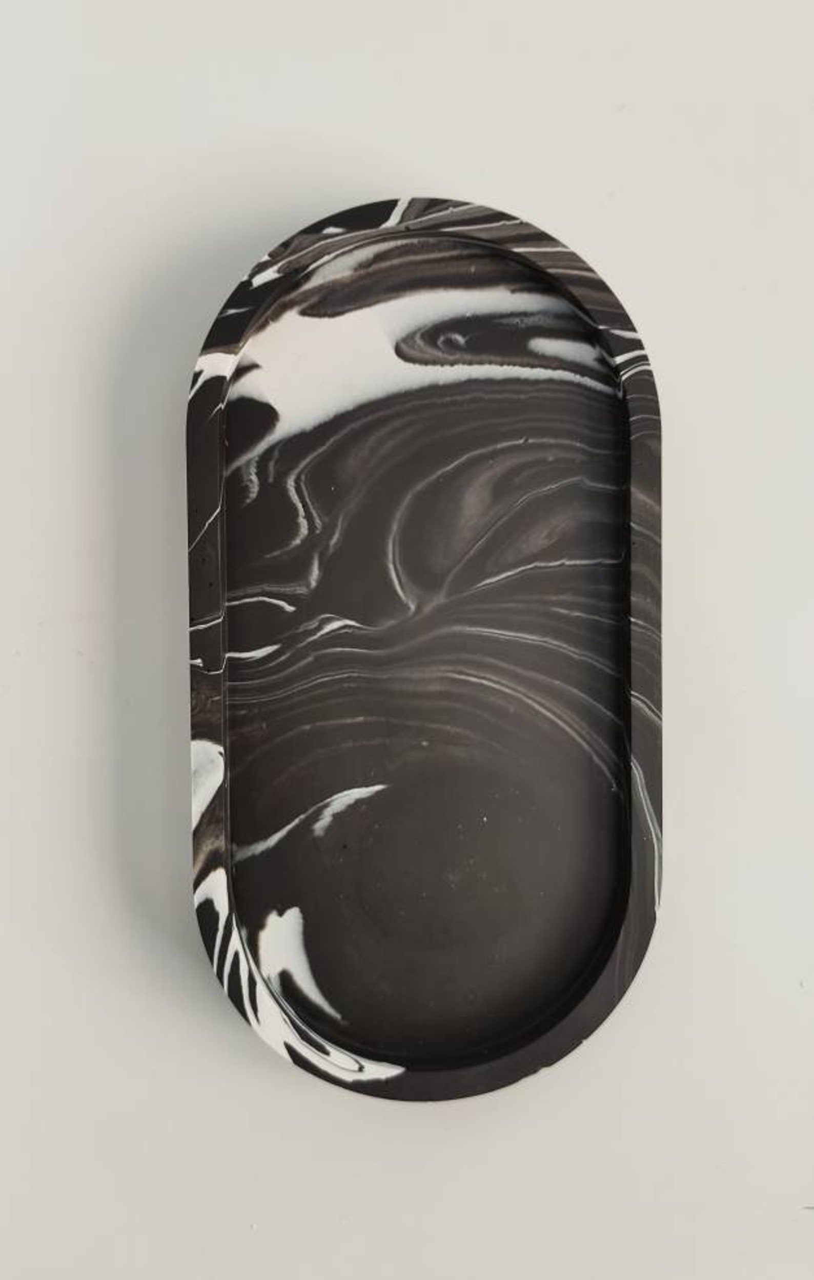 Jesmonite Marble Oval Tray Jewellery Dish Key Display Dish - Etsy