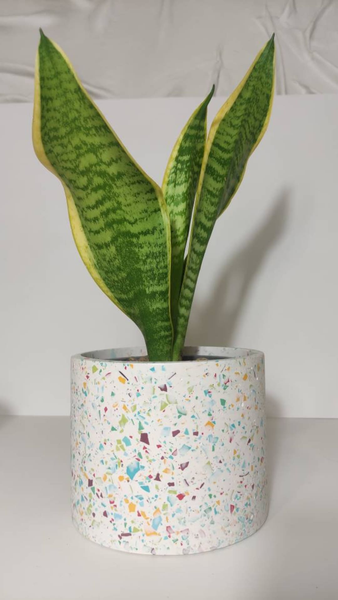 Terrazzo Large Indoor Plant Pot, Terrazzo Plant Pot, Home Decor, Eco ...