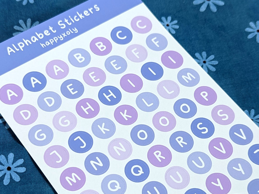 Alphabet Stickersheet, Alphabet Deco Sticker, Letter Stickers Polco ...