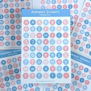 Alphabet Stickersheet, Alphabet Deco Sticker, Letter Stickers Polco ...