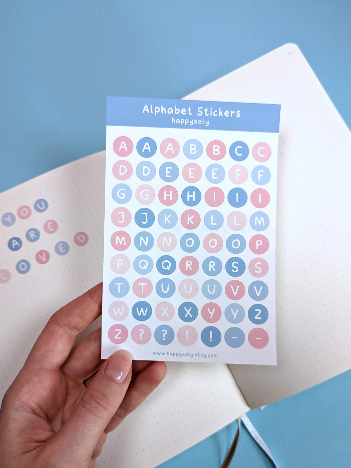 Alphabet Stickersheet Alphabet Deco Sticker Letter Stickers - Etsy