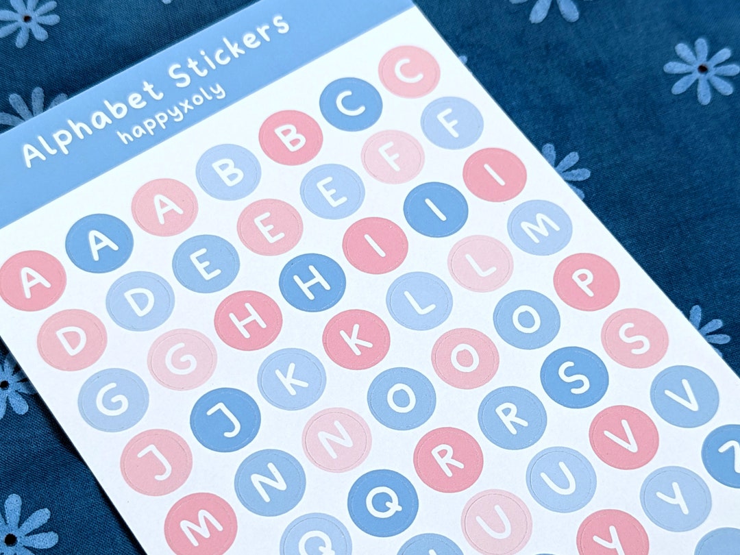 Alphabet Stickersheet, Alphabet Deco Sticker, Letter Stickers Polco ...