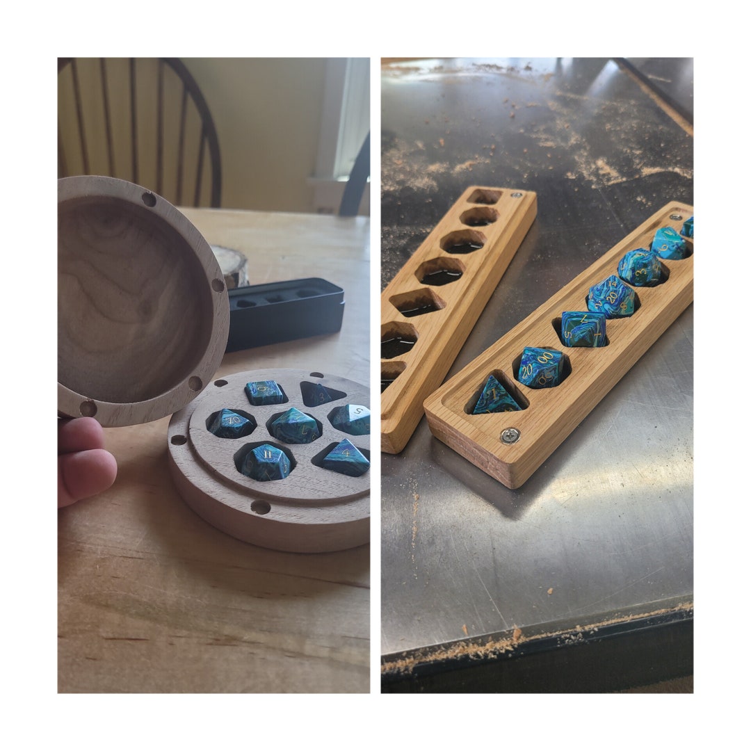 Dicebox Two Plans Circular and Rectangle for CNC Crv, Svg, Dxf, Pdf, Ai ...