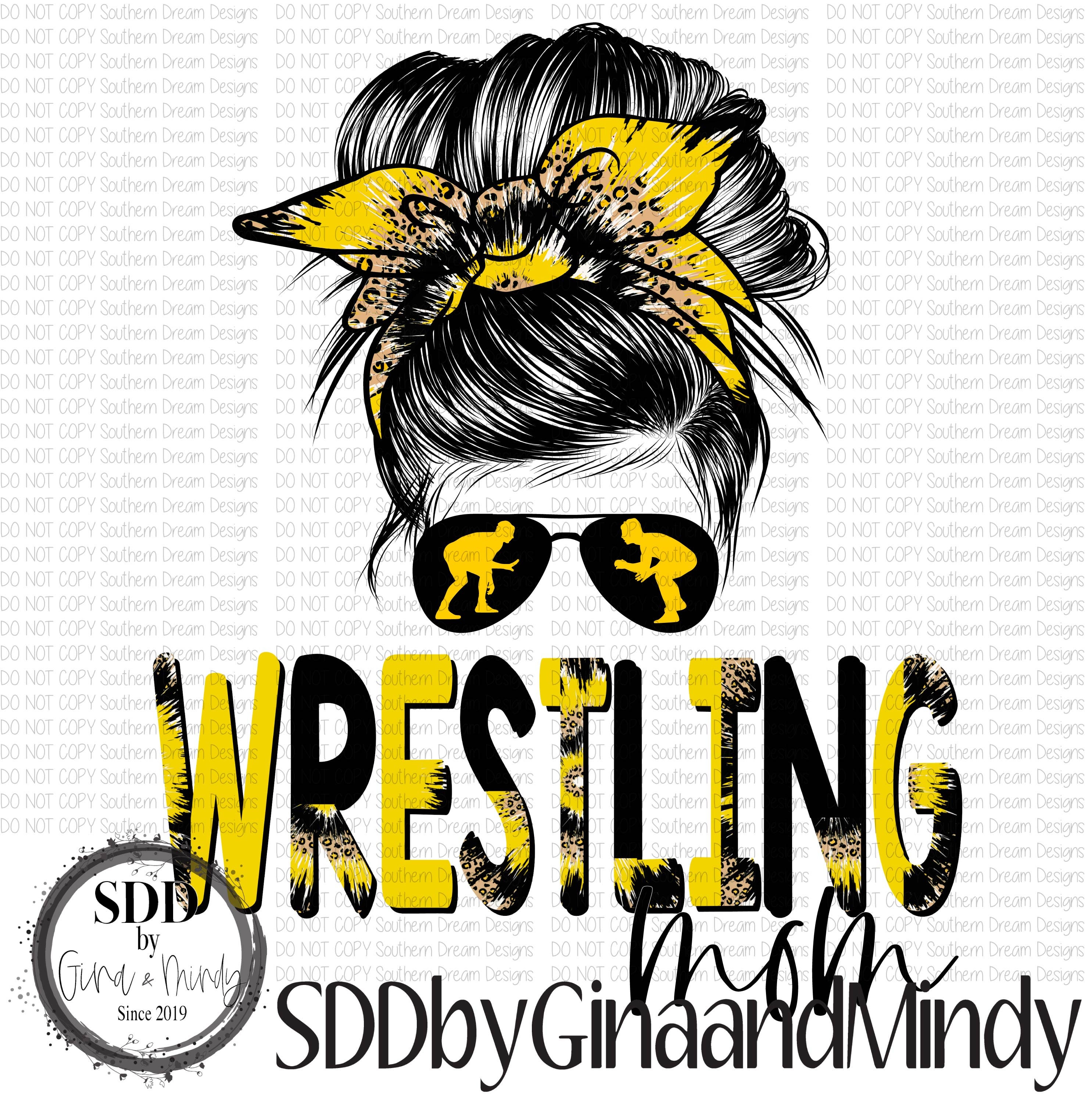 Wrestling Mom PNG Wrestle Grapple Half Nelson Mat Pin | Etsy