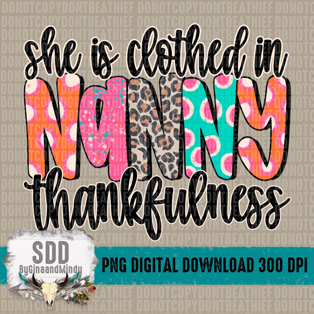 Nanny PNG Fall, Doodle Letters, Autumn, Colorful, Leopard Sublimation ...