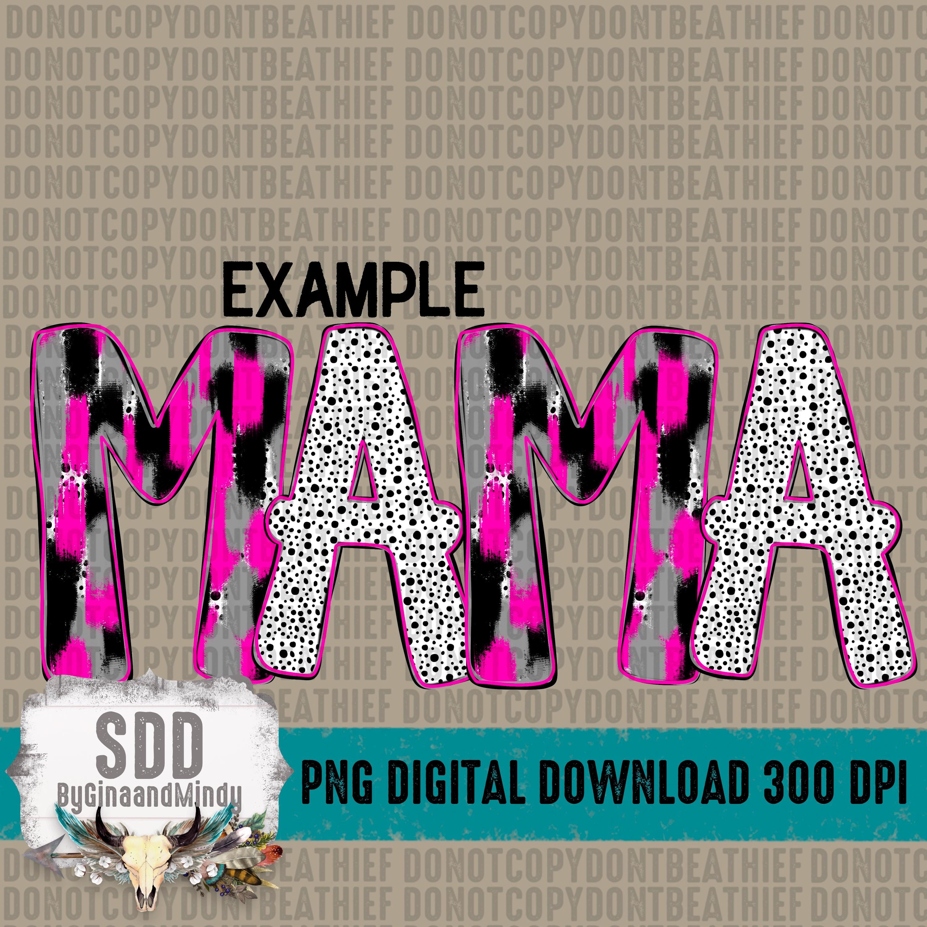 Hot Pink Black Grey Doodle Alpha PNG Bundle Set | Doodle Letters ...