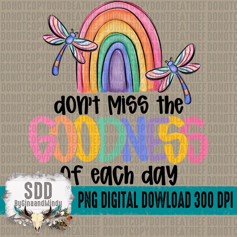 Goodness PNG Bundle | Trendy, Rainbow, Spring, Summer, Positive, Faith ...