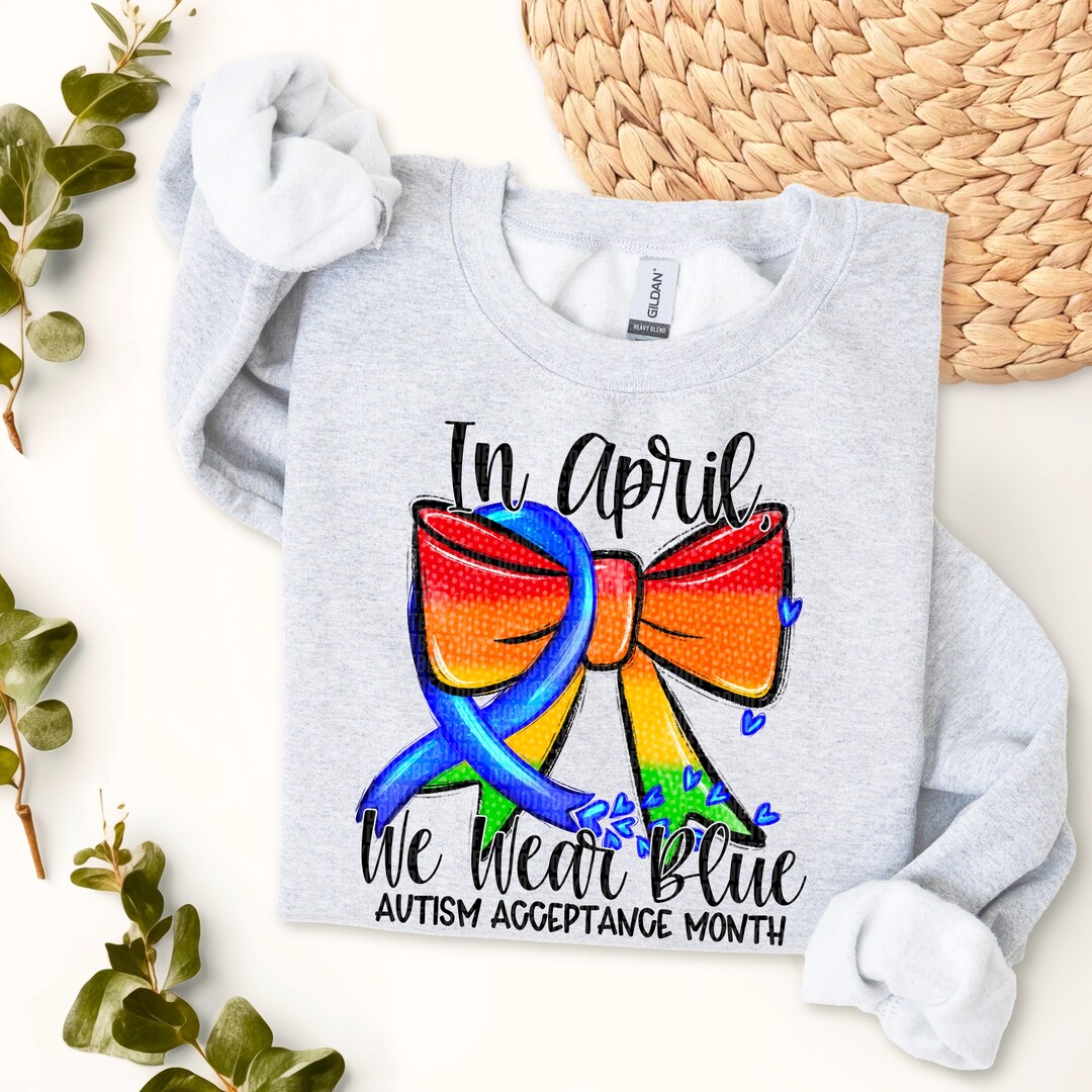 Autism PNG | Trendy, Bow, Ribbon, April, Neurodiversity, Cause, Bundle ...