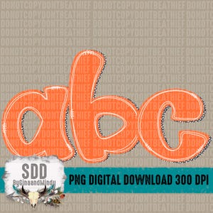 Colorful Doodle Alpha PNG Bundle Set | Doodle Letters, Dots, Letter ...