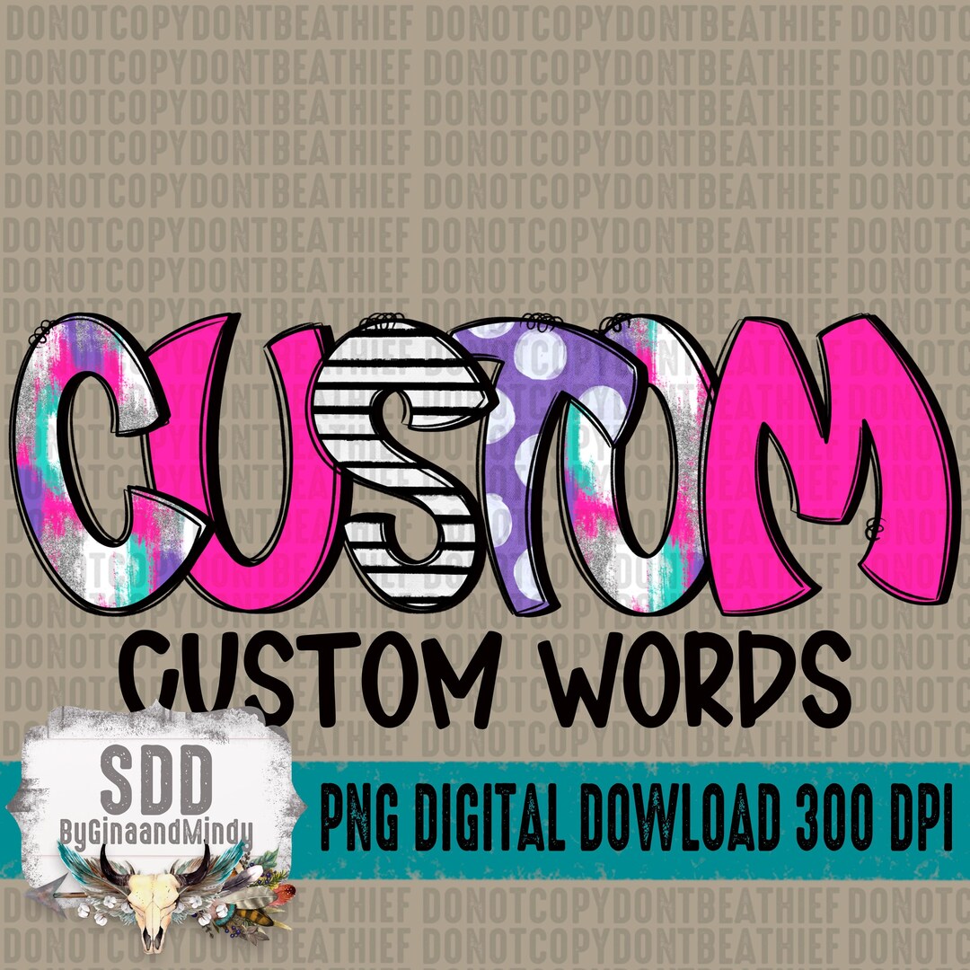 Custom PNG | Trendy, Name, Customized, Personalized, Personalize, Brush ...