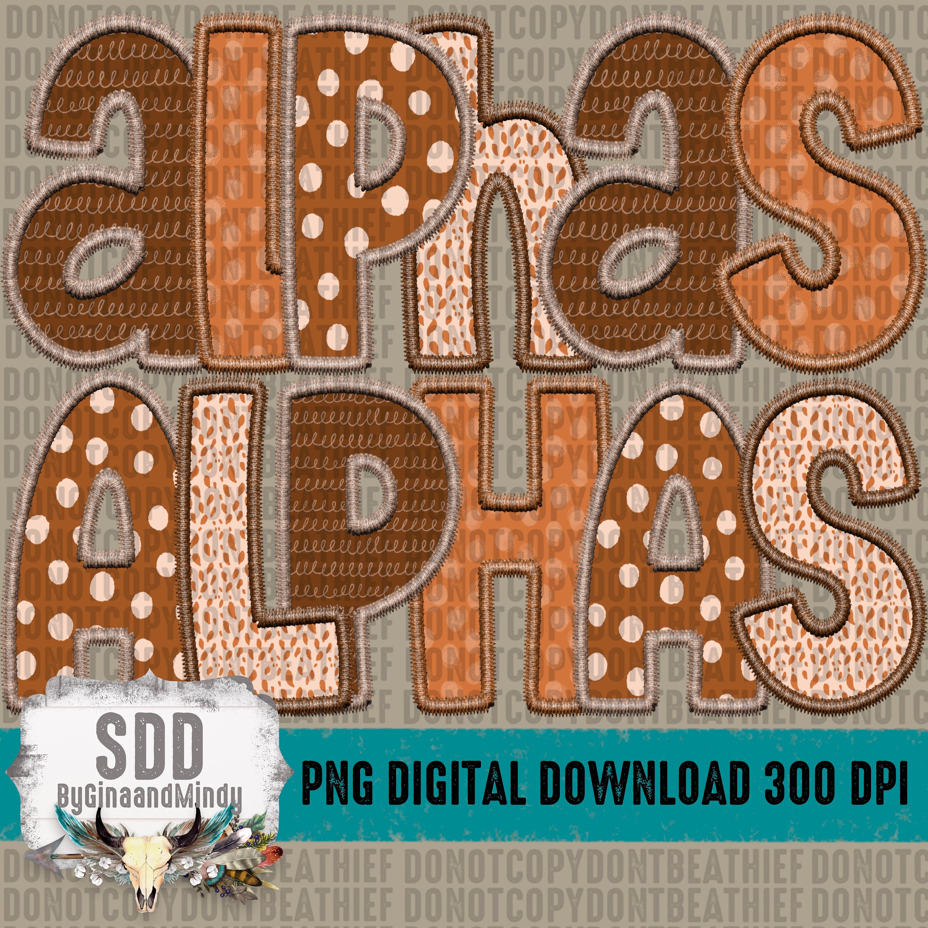 Alpha PNG Bundle Set | Faux Embroidery, Stitched, Fall, Autumn ...