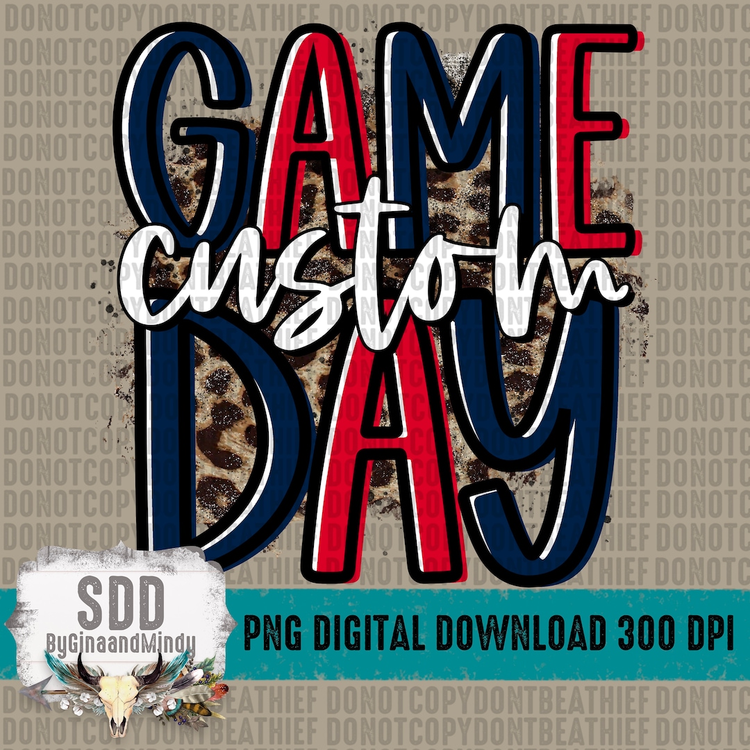 Custom Game Day PNG Bundle Trendy, Mascot, Spirit, Checkered, Dots ...