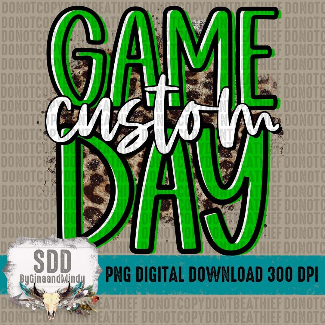 Custom Game Day PNG Bundle Trendy, Mascot, Spirit, Checkered, Dots ...