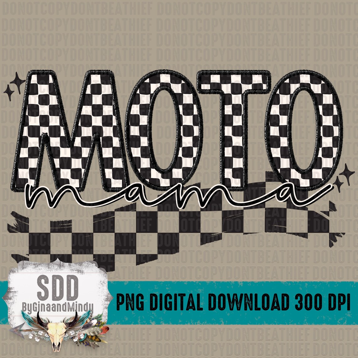 Moto Mama PNG | Checkered, Mom, Faux Embroidery, Dirt | Sublimation ...