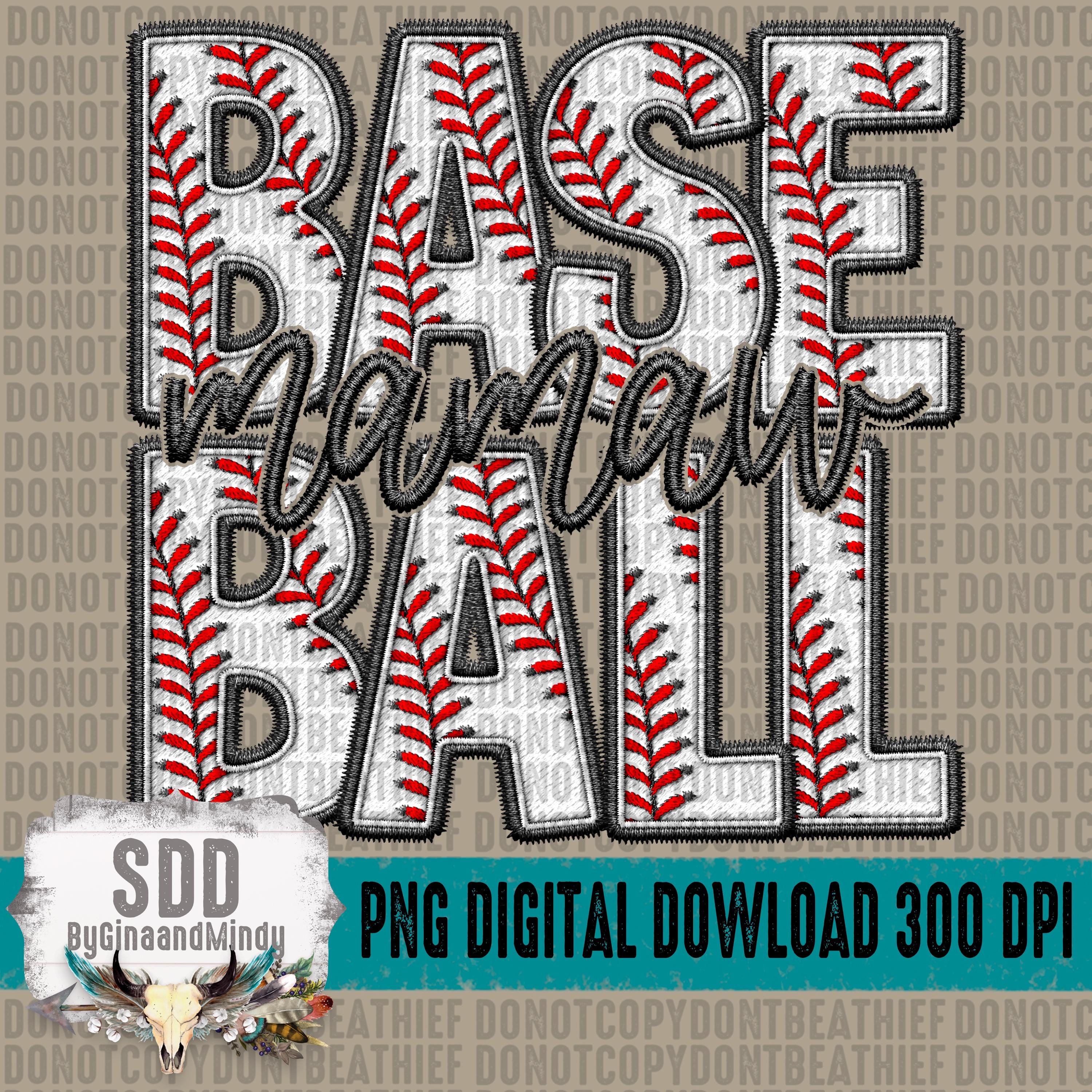 Baseball Mamaw PNG | Faux Embroidery, Trendy, Title, Name, Ball, Sport ...