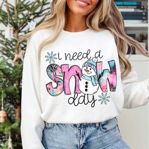 I Need A Snow Day PNG | Snowman, Winter, Cold, Hand Drawn, Snow Day ...