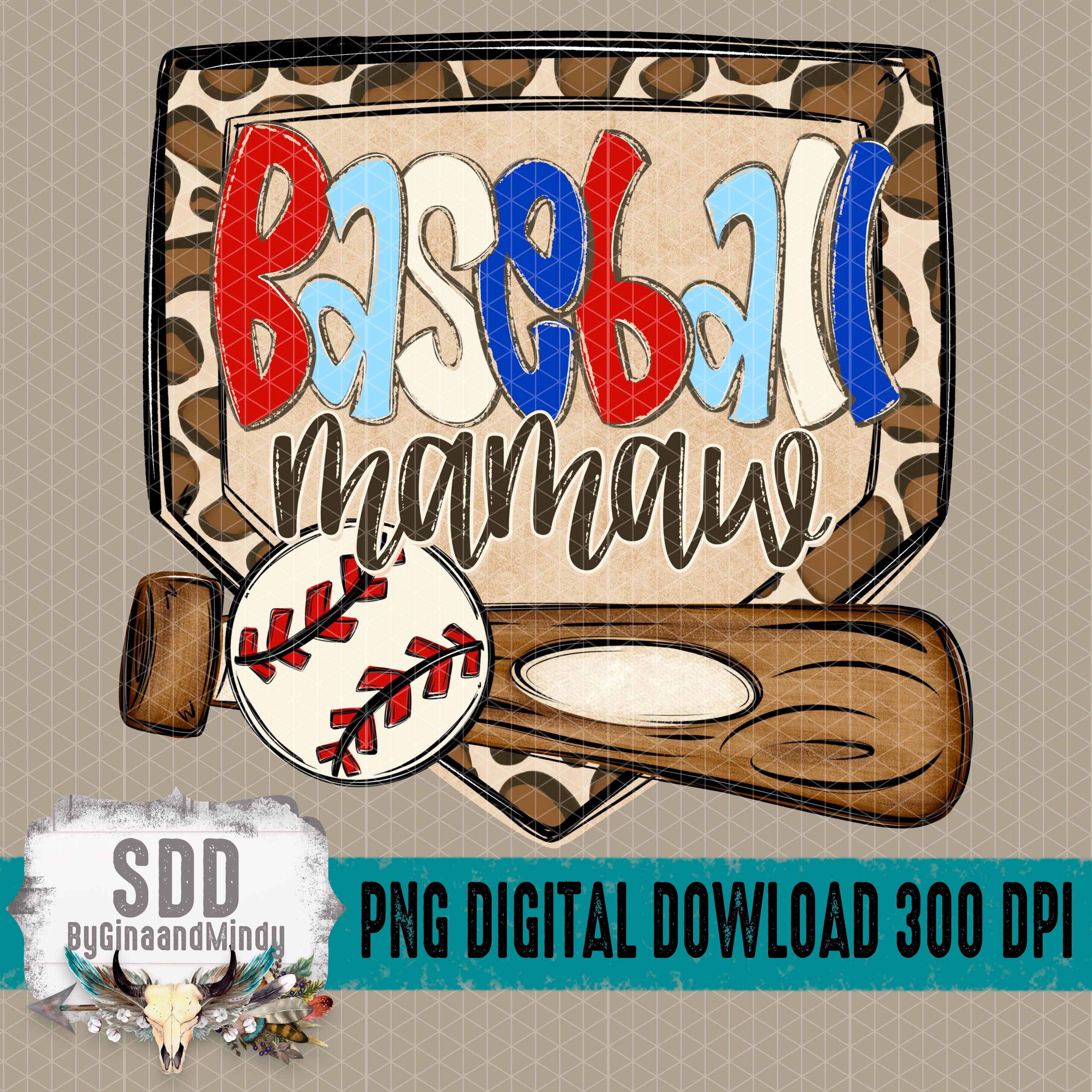 Baseball Mamaw PNG, Custom Team Name Spirit Shirt Design, Leopard ...