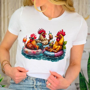 Beach Gettin Fried PNG Bundle | Chicken, Rooster, Snarky, Summer ...