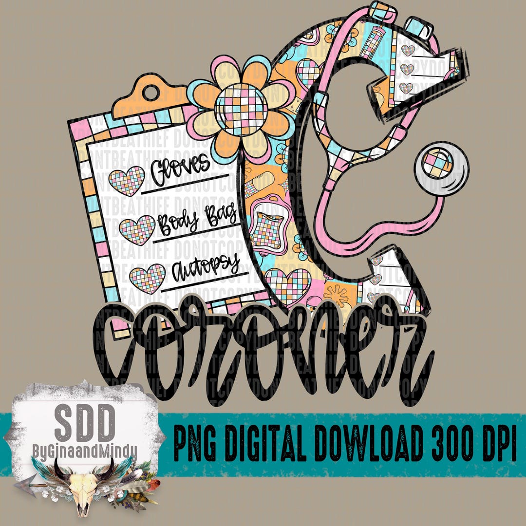 Coroner PNG | Trendy, Medical, Medicine, Retro, Doodle Letter ...