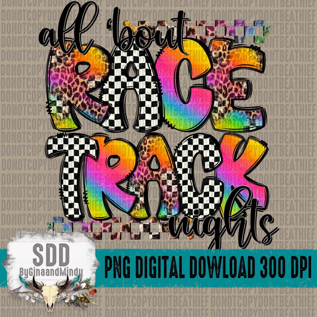 Race Track Nights PNG | Doodle Letters, Checkered, Checker, Leopard ...