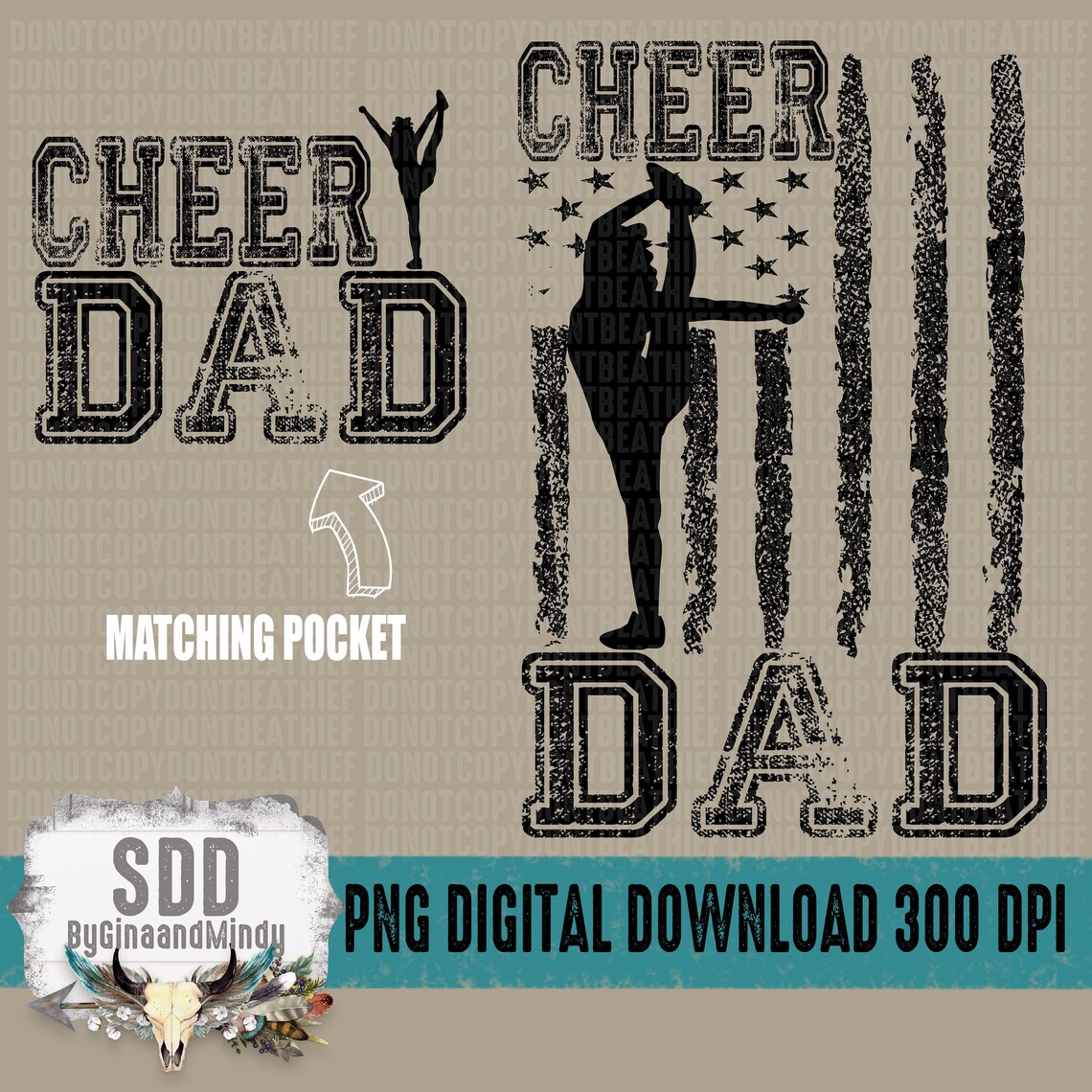 Cheer Dad Bundle PNG, Print, Sublimation, Dad, Father, American Flag ...