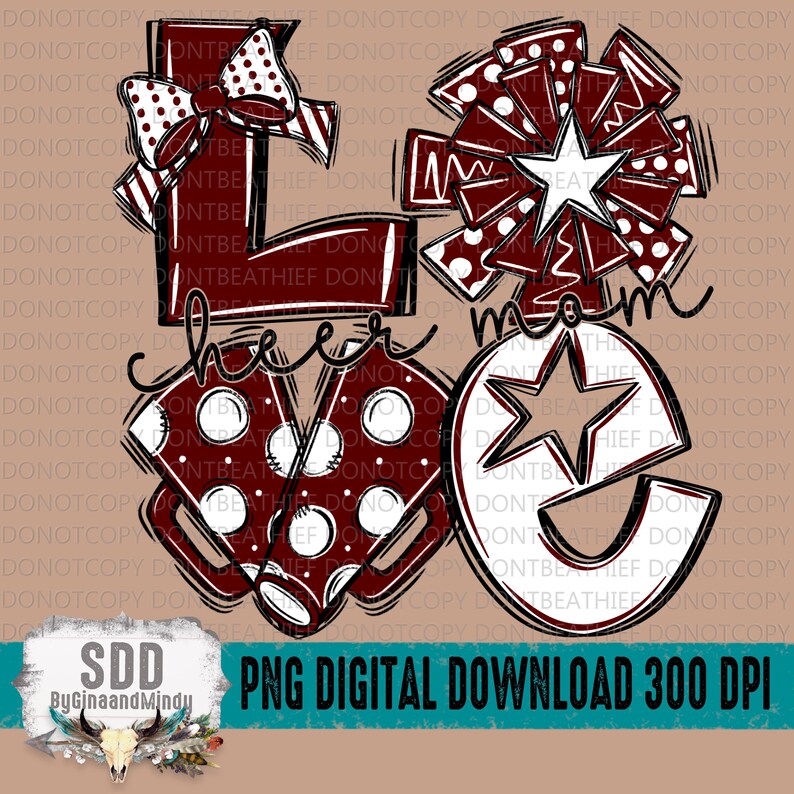 School Cheer Spirit Bundle PNG | Doodle, Personalize, Customize, Cheer ...