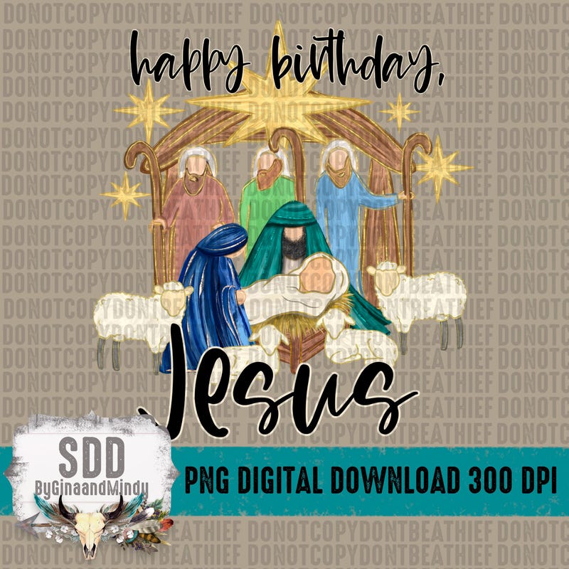 Happy Birthday Jesus - Etsy