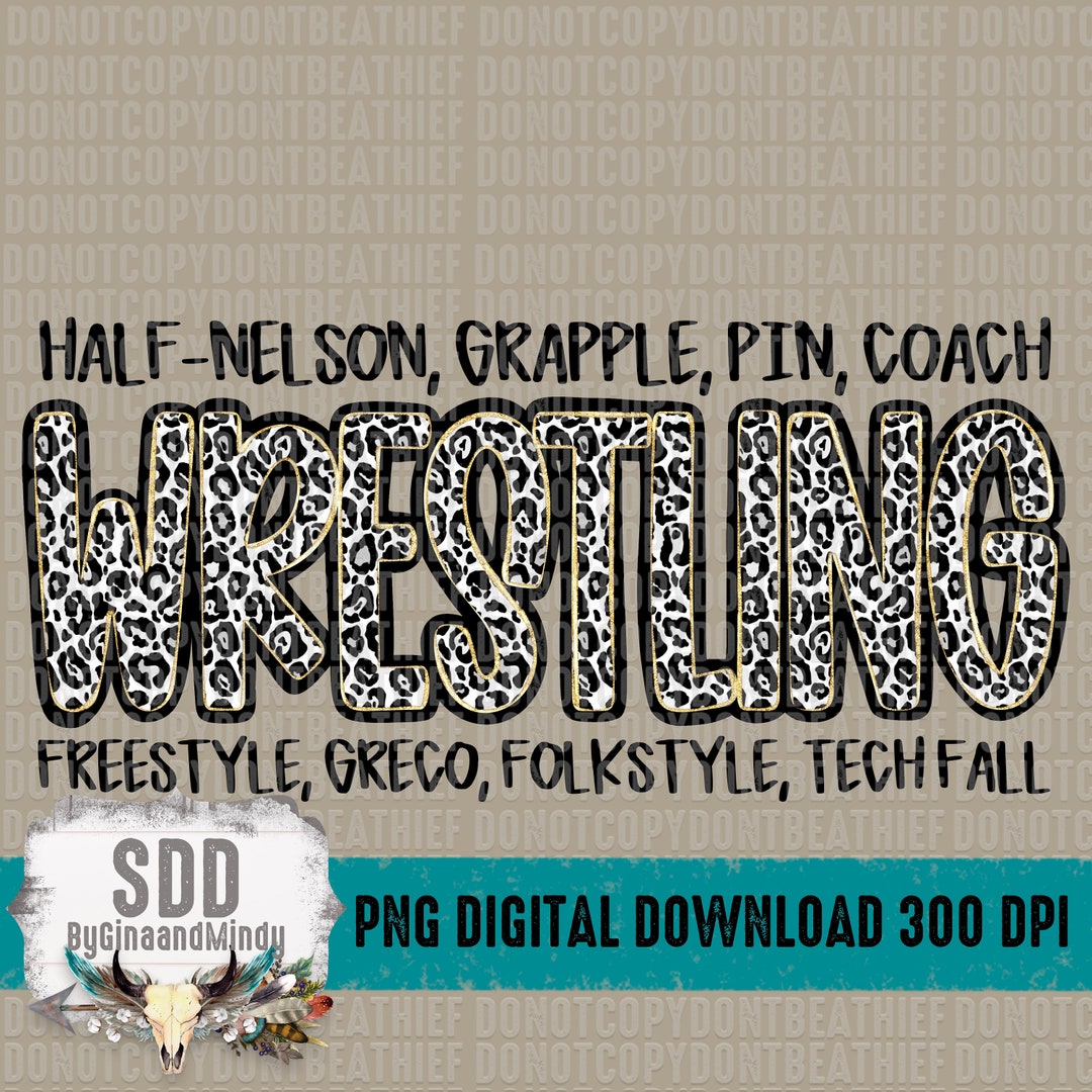 Wrestling PNG | Trendy, Leopard, Doodle, Glitter, Wrestle, Wrestler ...