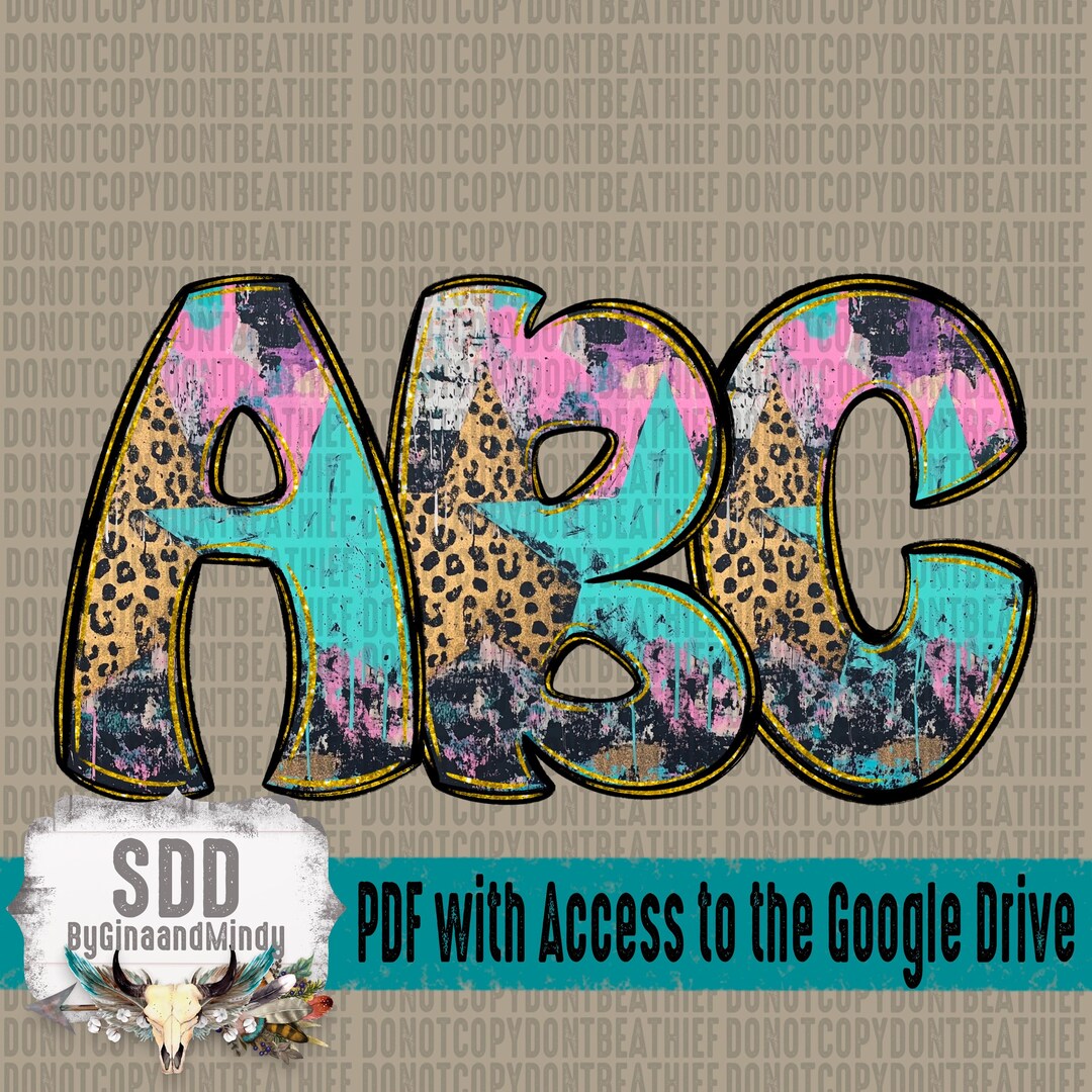 Doodle Alpha PNG Bundle Set | Doodle Letters, Doodles, Glitter ...