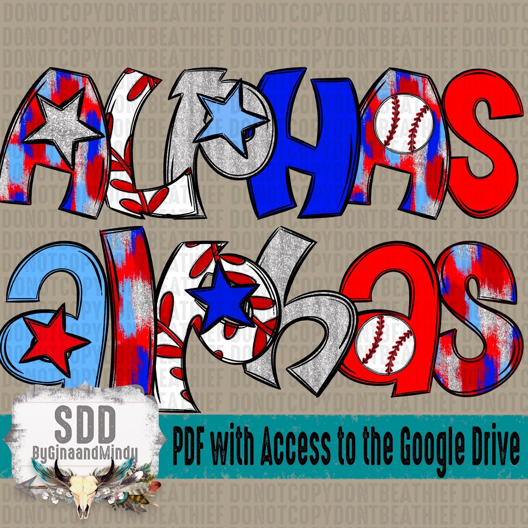Baseball Doodle Alpha PNG Bundle Set | Doodle Letters, Ball, Glitter ...
