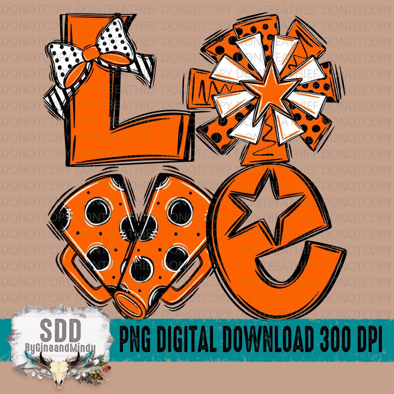 School Cheer Spirit Bundle PNG | Doodle, Personalize, Customize, Cheer ...