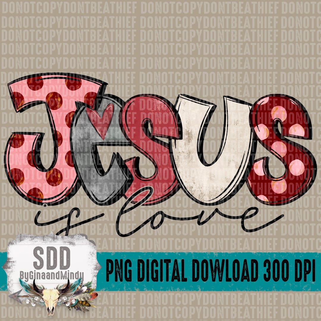 Jesus is Love PNG | | Trendy, Christian, Doodle Letters, Hearts, Faith ...