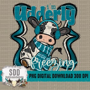 Udderly Freezing Bundle PNG | Cold, Snow, Winter, Cow, Animal, Moo ...