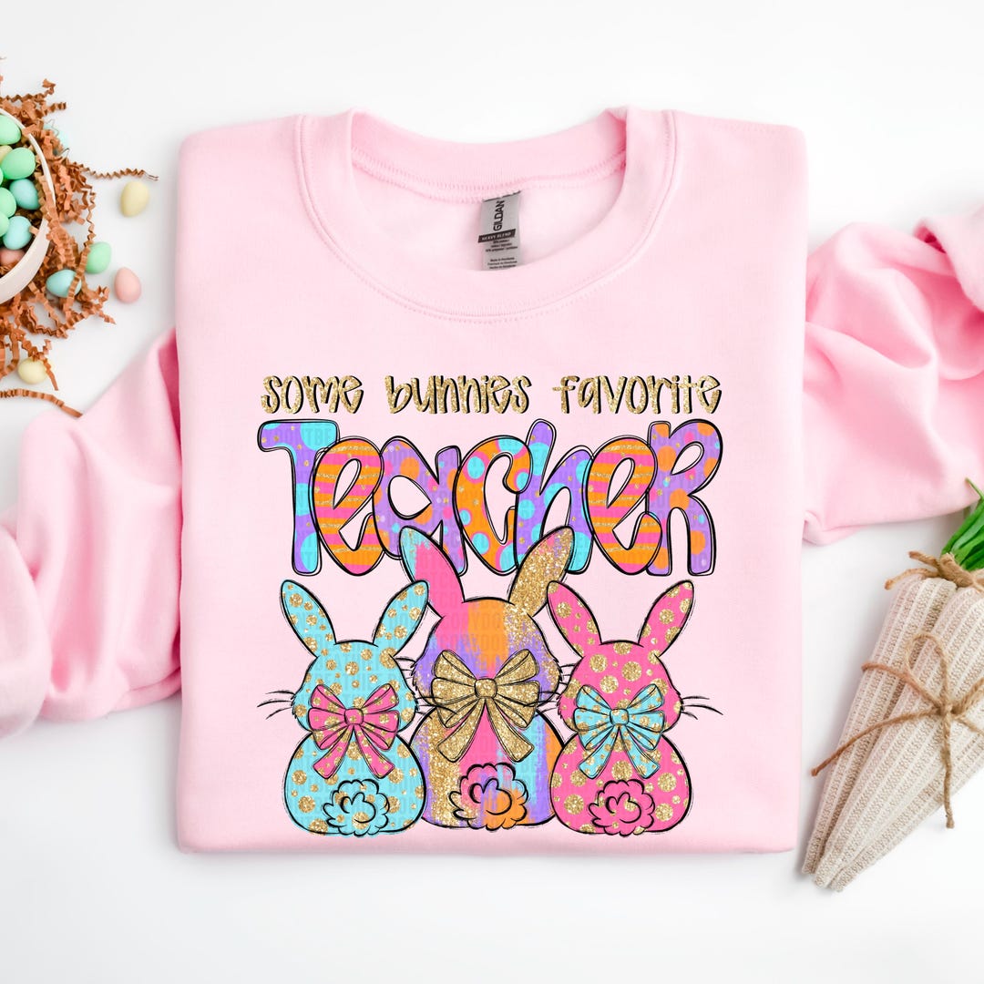 Some Bunnies Favorite Teacher PNG | Doodle Letters, Spring, Bunny ...