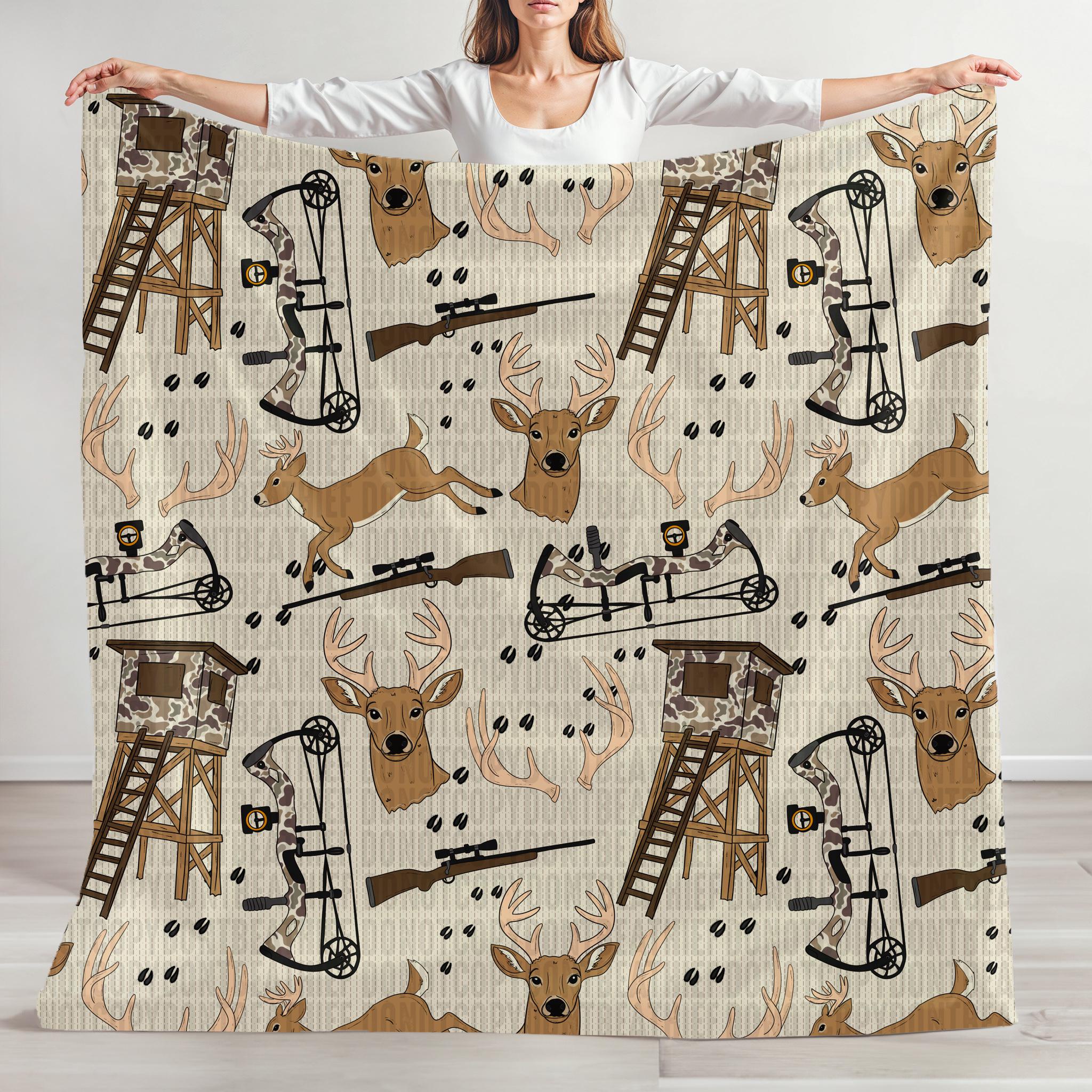 Deer Hunting Seamless PNG | Hunt, Hunter, Tree Stand | Fabric ...