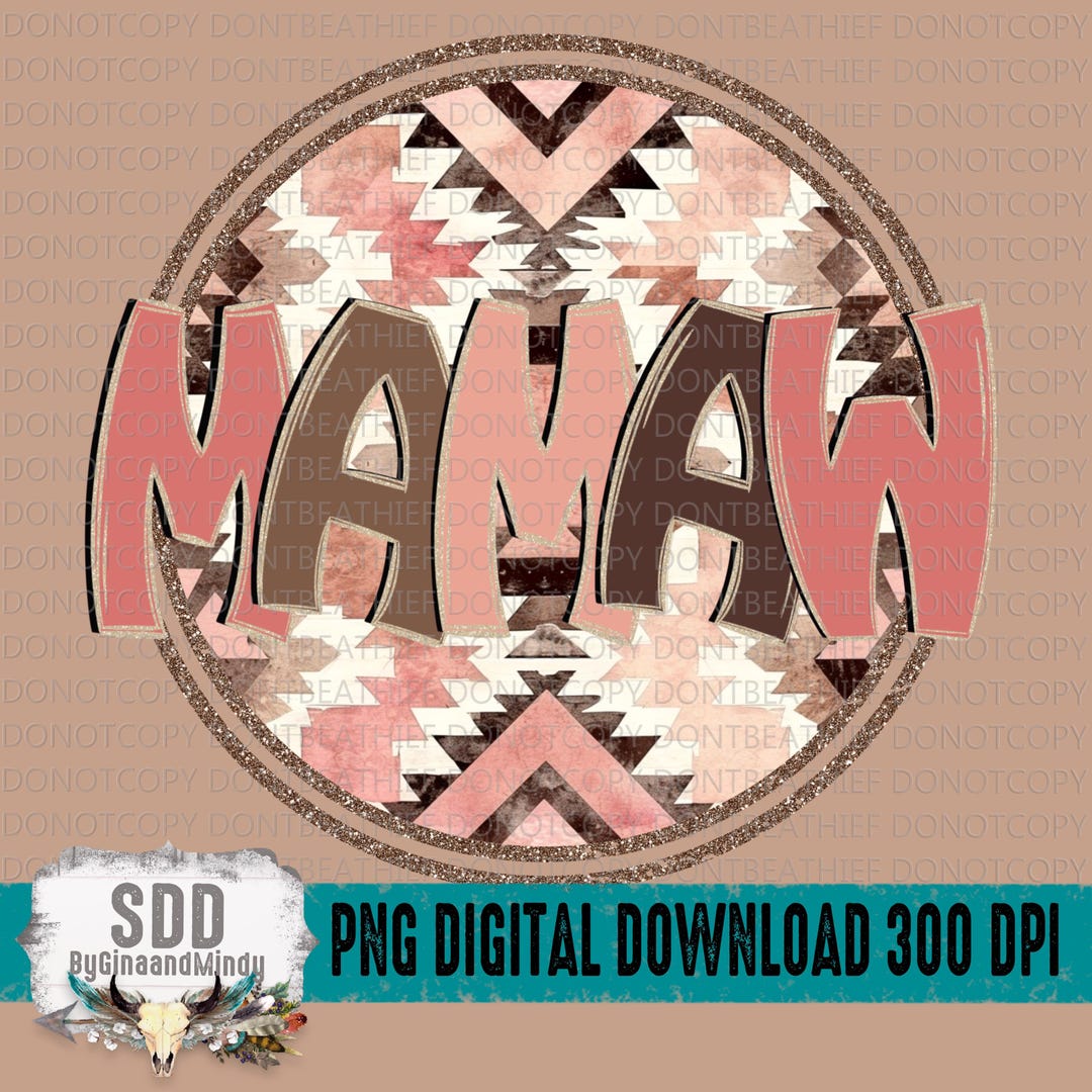 Mamaw Western Name Title PNG | Trendy, Mamaw, Western, Aztec, Circle ...