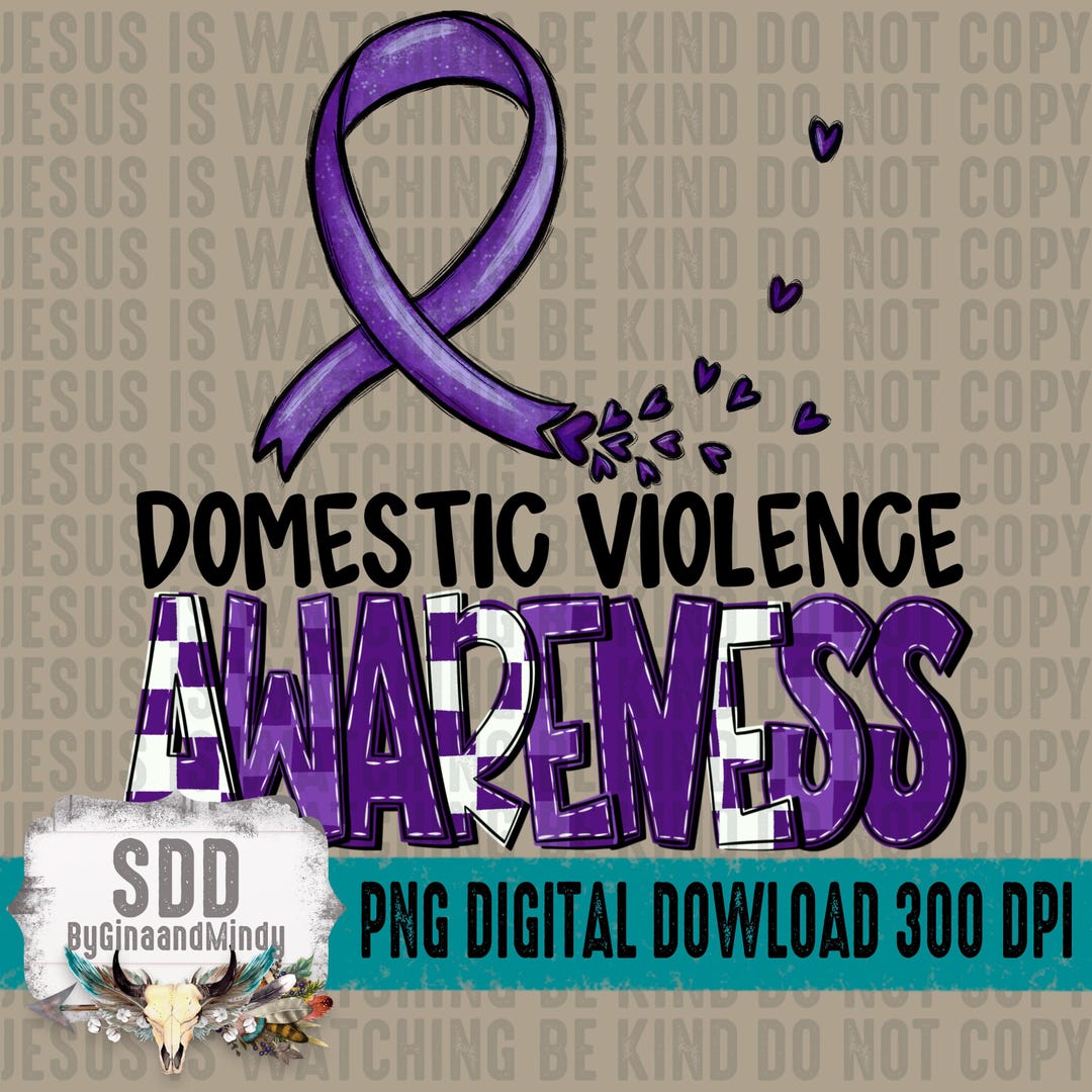 Domestic Violence Awareness Bundle PNG | Trendy, Checkered, Checker ...