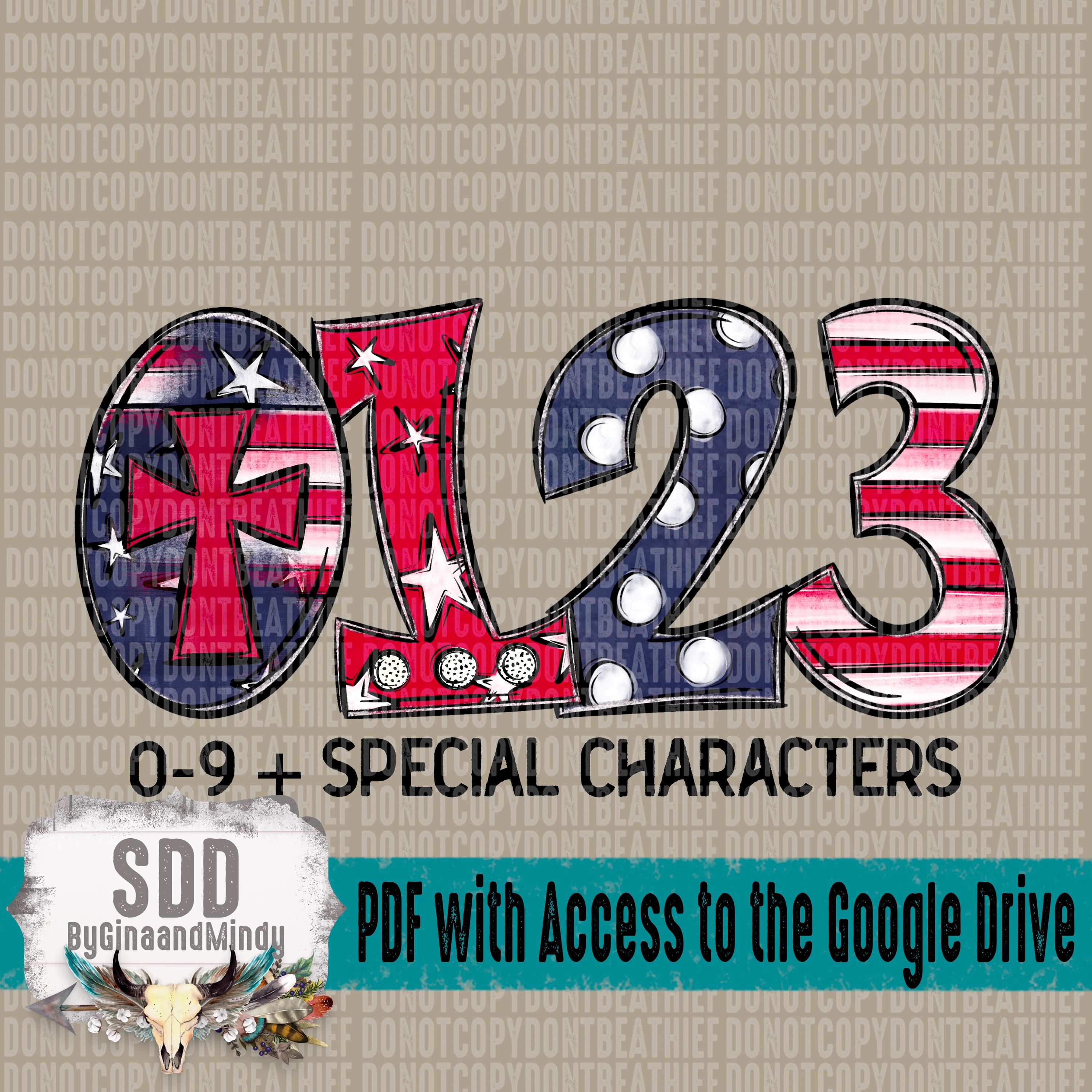 Doodle Alpha PNG Bundle Set | Doodle Letters, Summer, 4th of July, Red ...