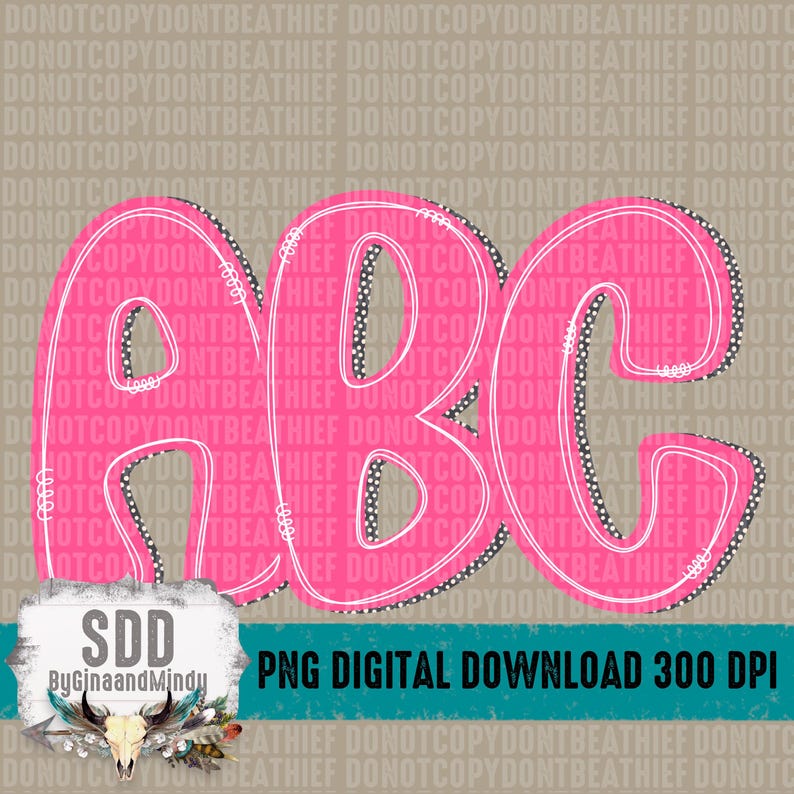 Colorful Doodle Alpha PNG Bundle Set | Doodle Letters, Dots, Letter ...