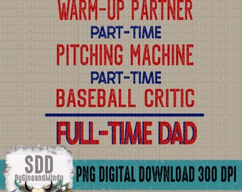 Baseball Dad Sublimation - Etsy