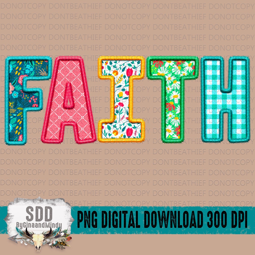 Faith Spring Floral PNG | | Faux Embroidery, Spring, Floral, Christian ...
