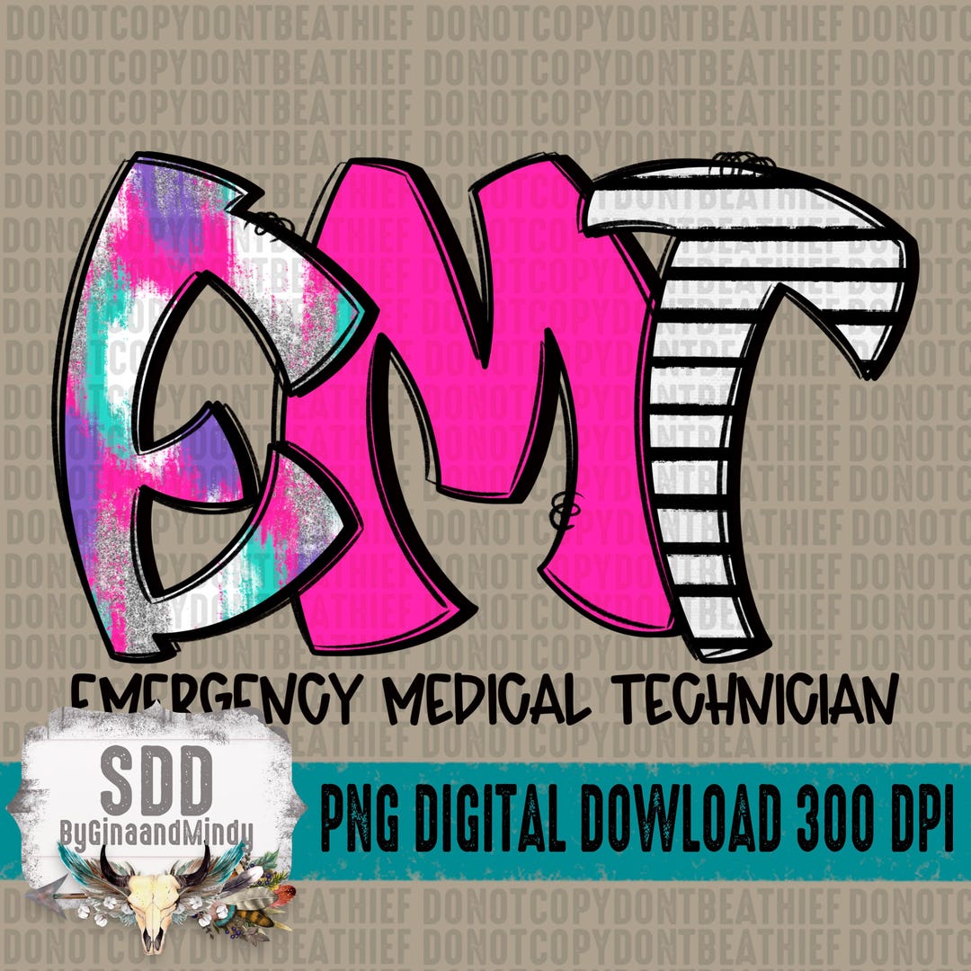 EMT PNG | Trendy, Name, Occupation, Occupational, Brush Strokes, Faux ...