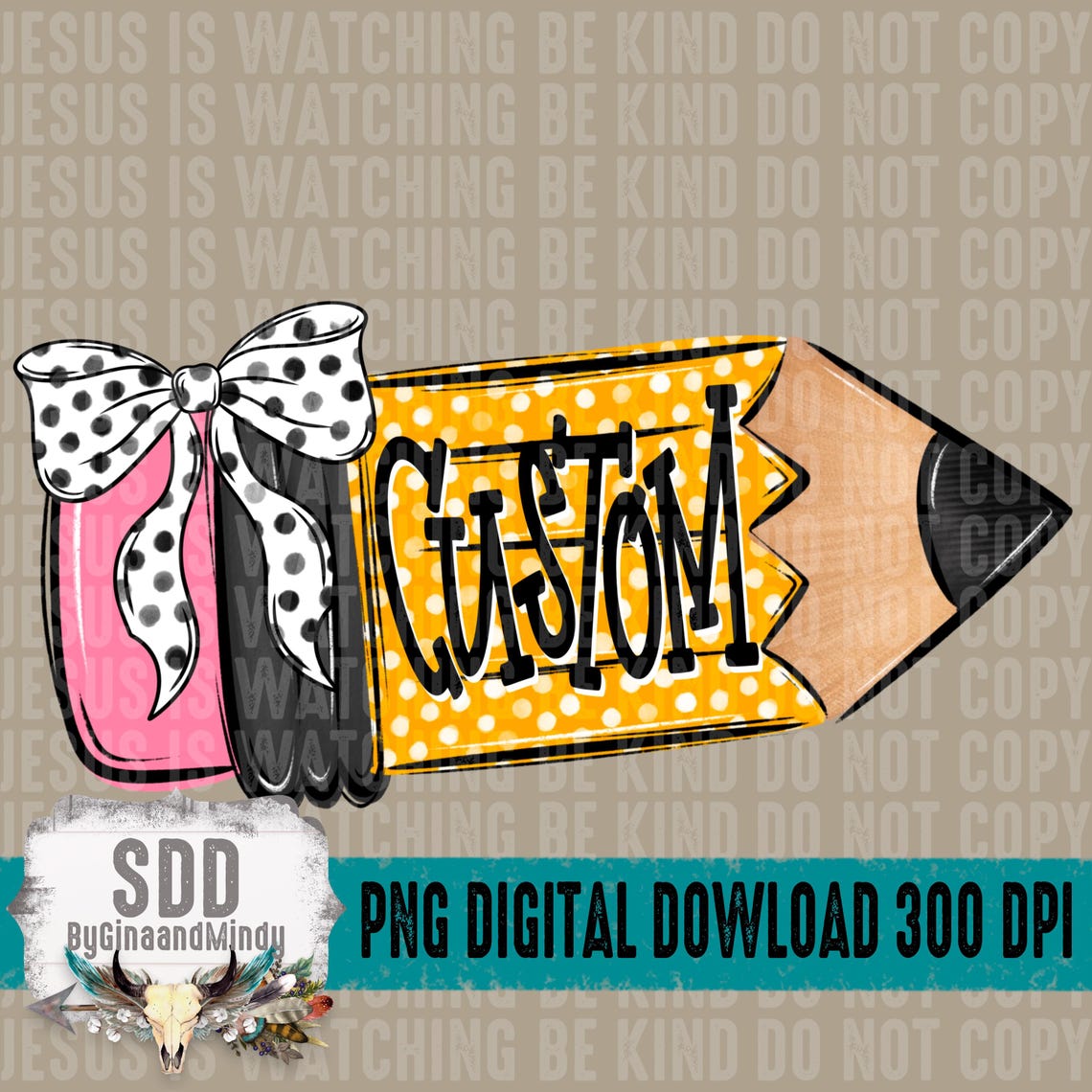 Back to School Custom PNG | Bow, Pencil, Teach, Teacher, Teaching ...