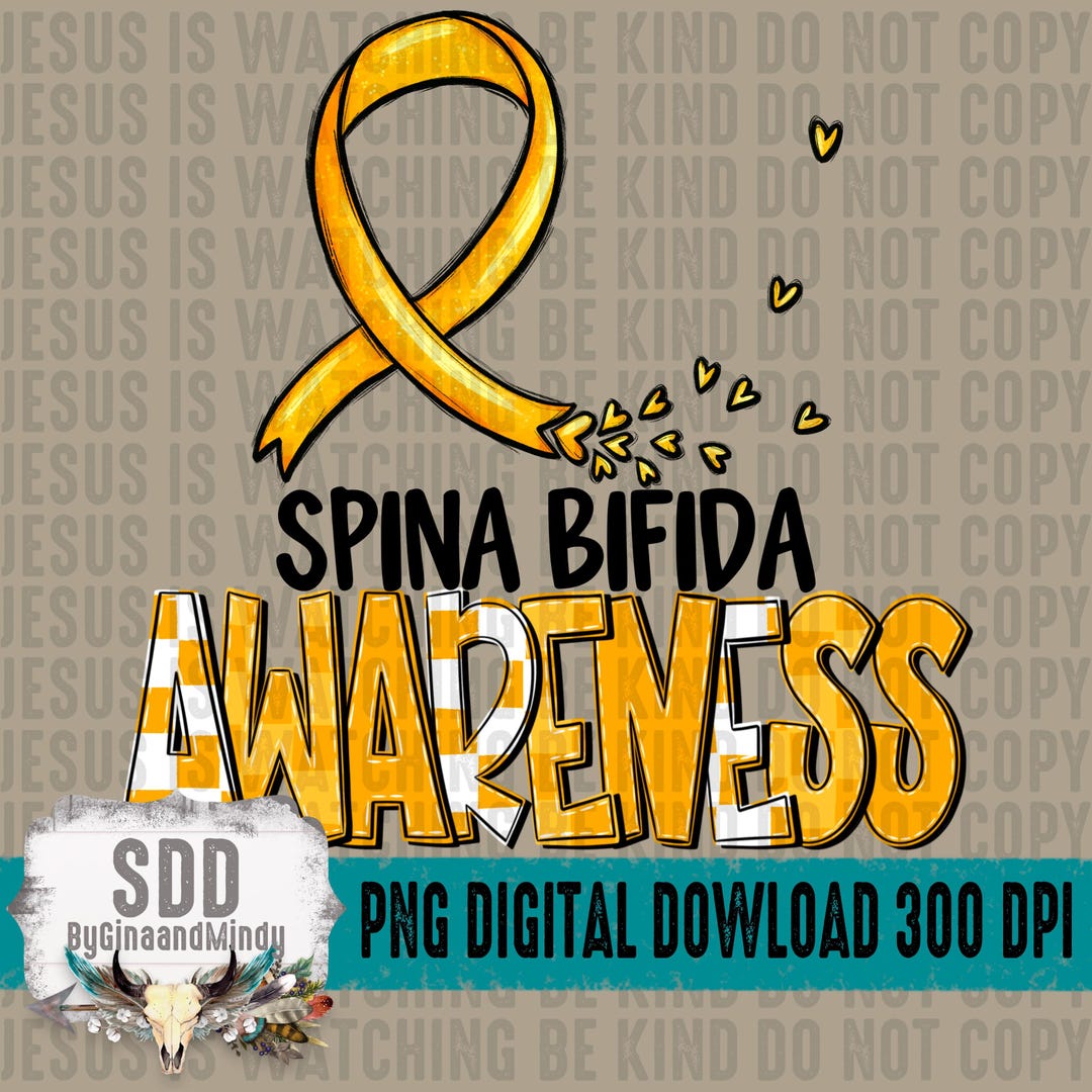 Spina Bifida Awareness Bundle PNG | Trendy, Checkered, Checker, Gold ...
