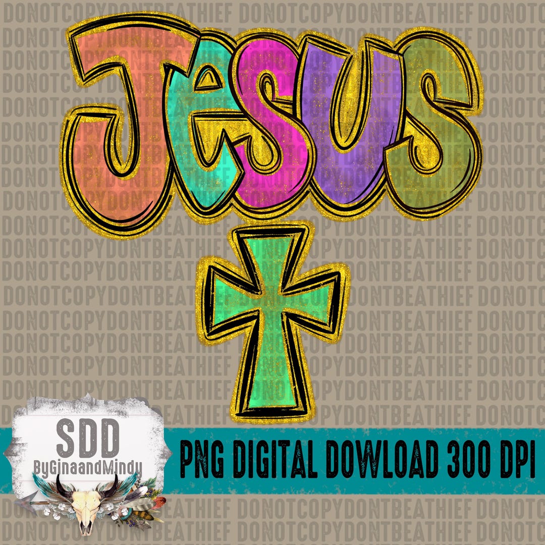 Jesus PNG | Trendy, Faith, Christian, Doodle Letters, Doodle, Glitter ...