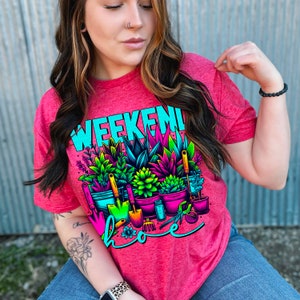 Weekend Hoe PNG | Snarky, Summer, Neon, Gardening, Garden, Trendy ...