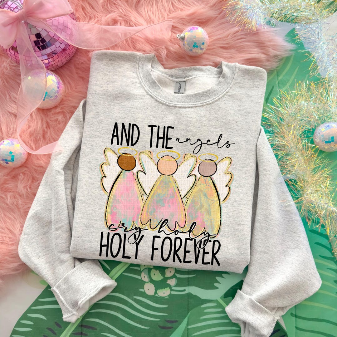 Faith Christian Christmas PNG | Angels Cry Holy Digital Download | Hand ...