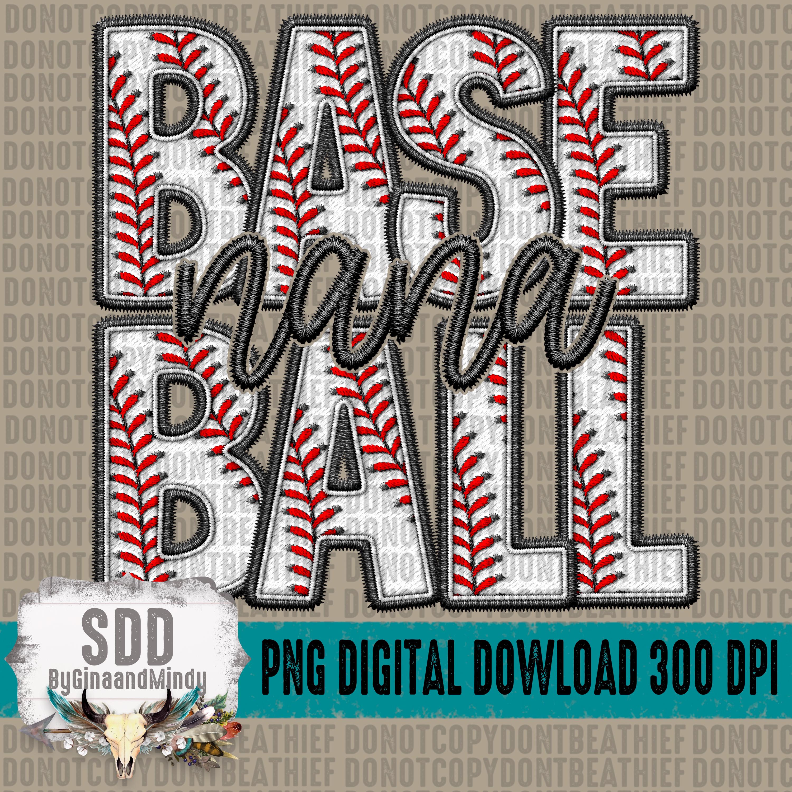 Baseball Nana PNG | Faux Embroidery, Trendy, Title, Name, Ball, Sport ...