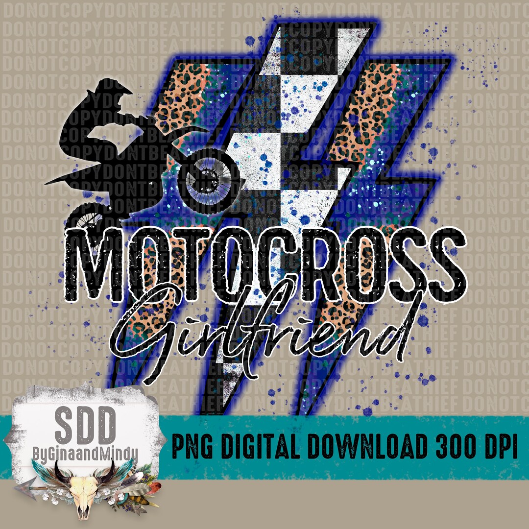 Motocross Girlfriend PNG, Digital Download, Sublimation Download, PNG ...