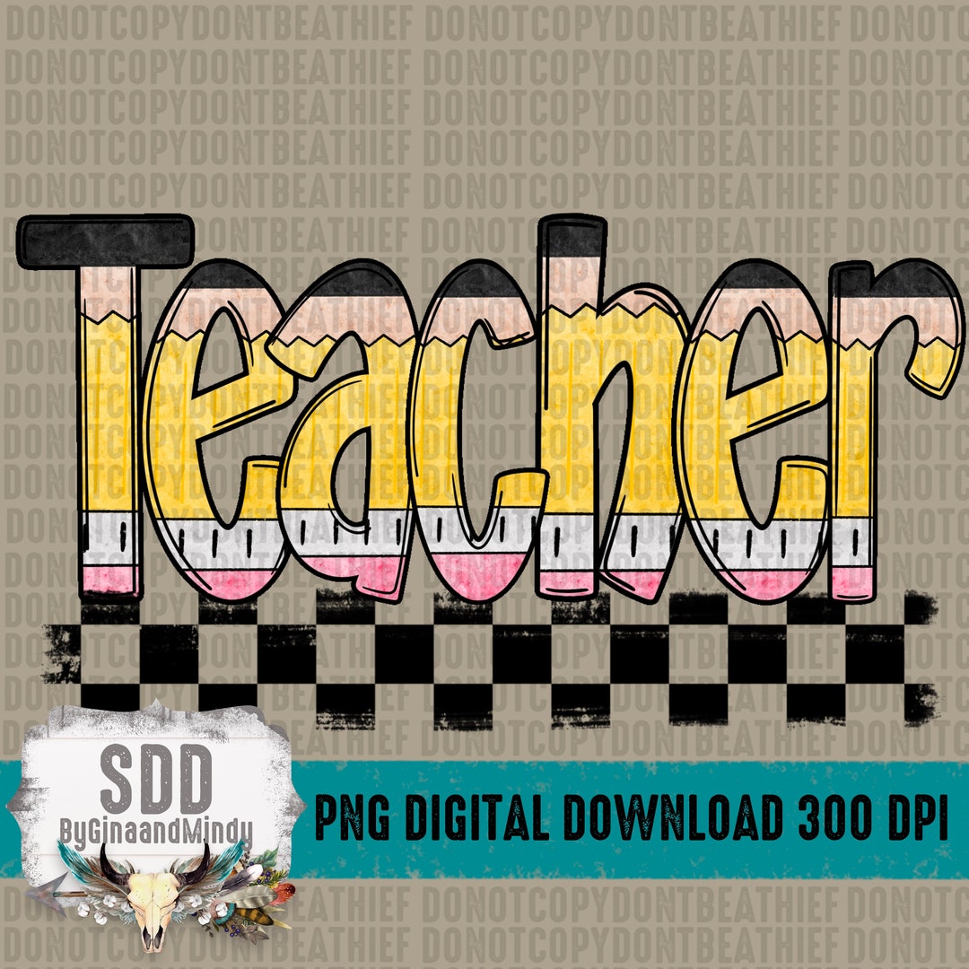 Teacher PNG | Trendy, Appreciation, School, Pencil Letters, Teach ...